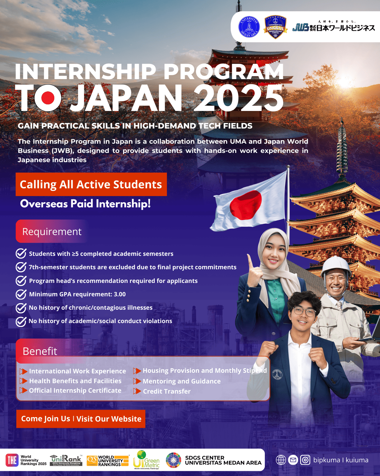 Internship Program to Japan 2025: Peluang Magang Internasional