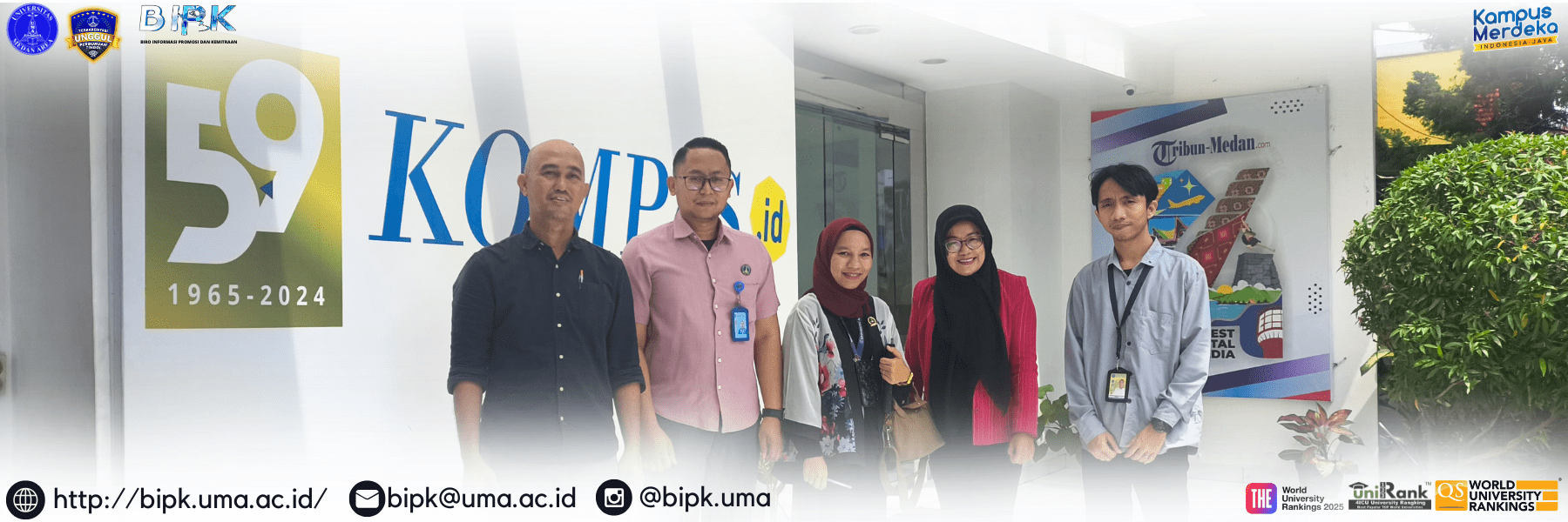 BIPK UMA Lakukan Kunjungan ke Kompas TV Sumatera Utara